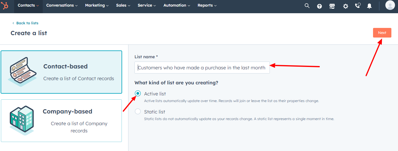 How to Create Segmented Lists in HubSpot (With Example)